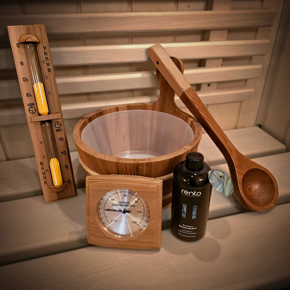 Red Cedar Standard Accessory Bundle – Superior Saunas