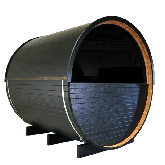Thermory 4 person No. 52 Ignite Barrel Sauna DIY kit with window ...